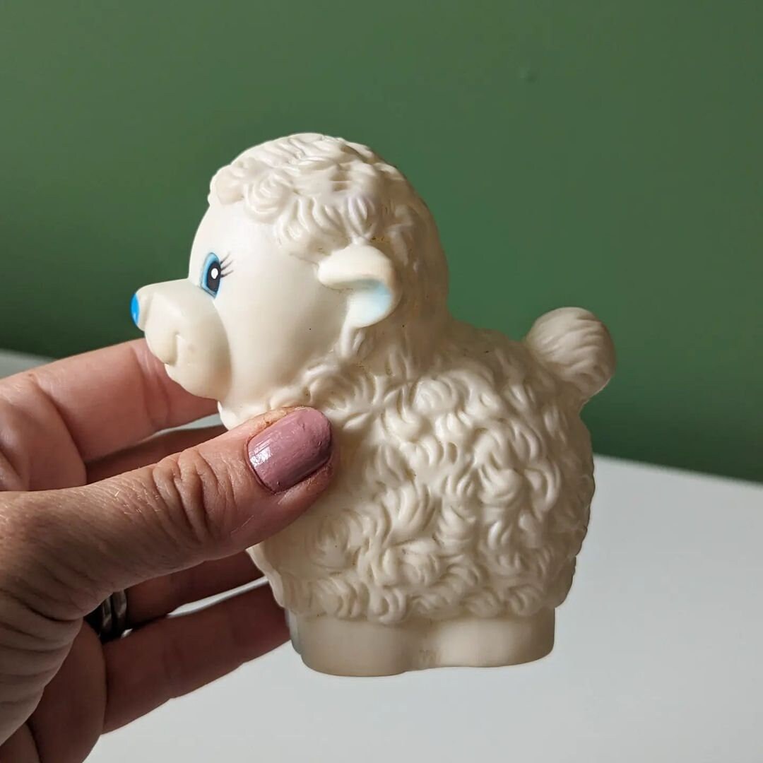 Vintage Lamb Squeak Toy - Etsy