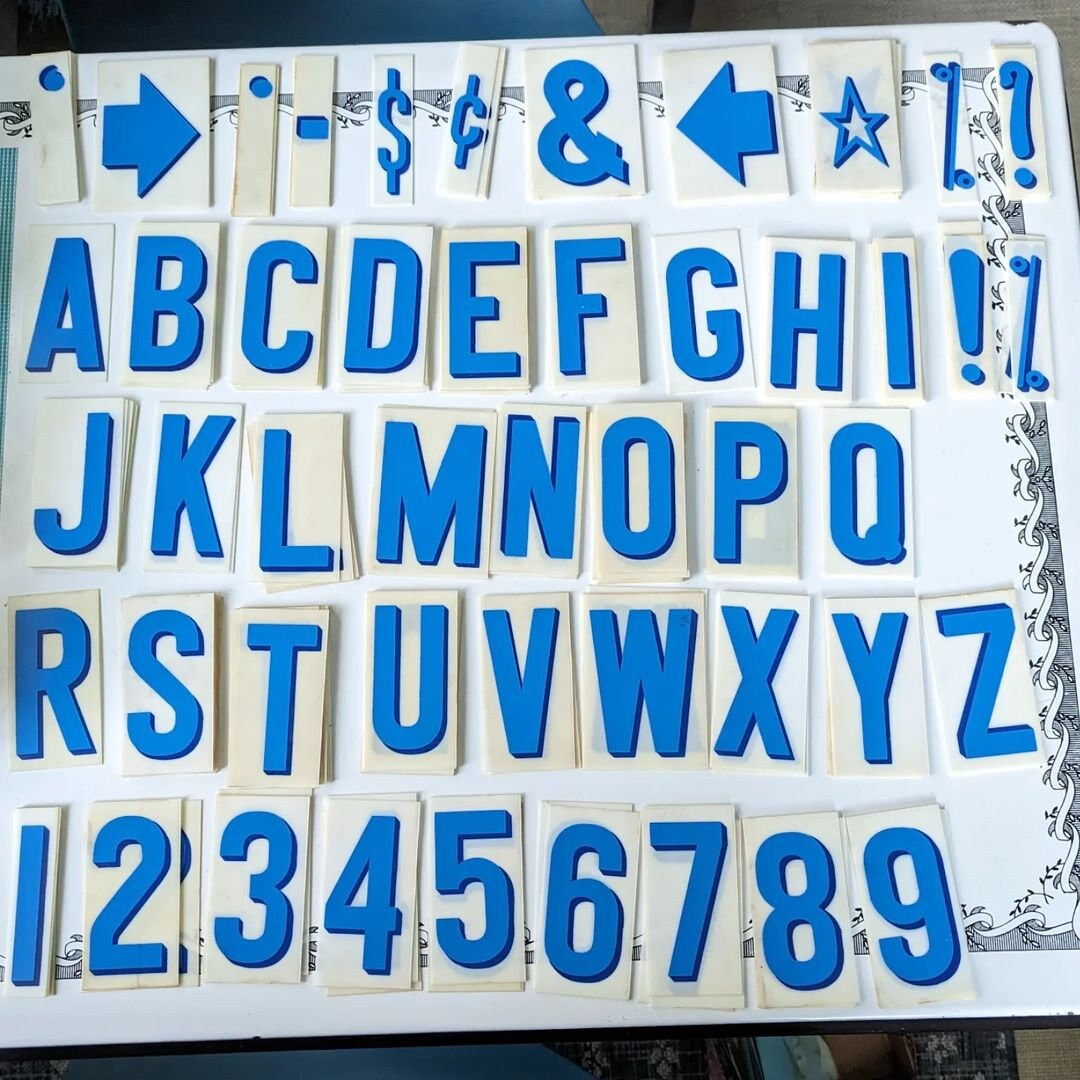 Vintage Letters N Numbers Sign Making - Etsy