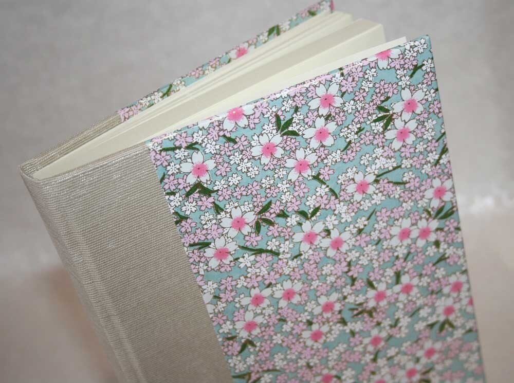 Handbound Unlined Journal Full Bloom Cherry Blossoms Pink | Etsy