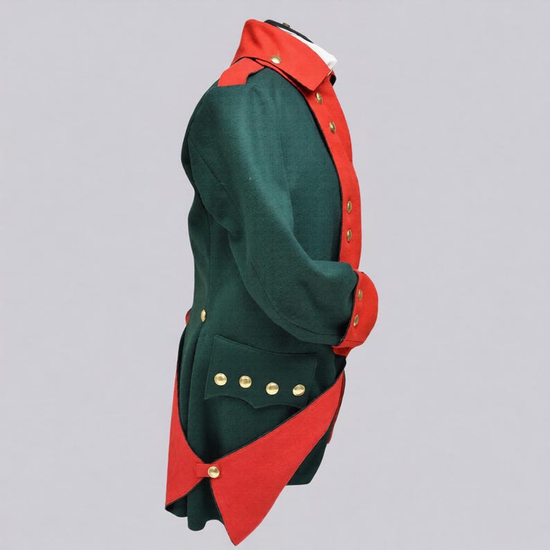 Handmade Hessian Soldier Military Coat - 18th Century Revolutionary War ...