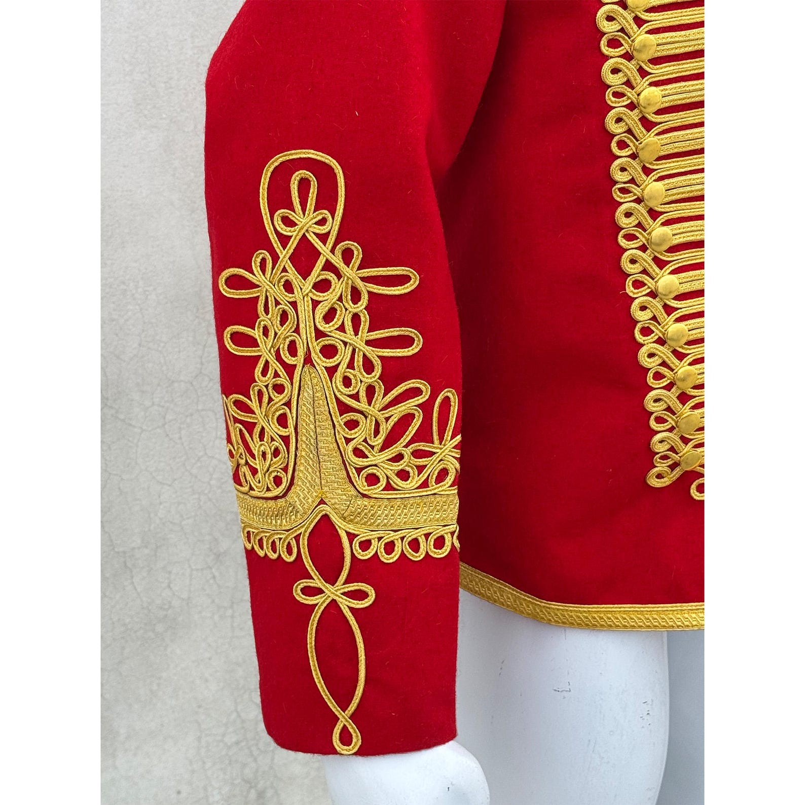 Handmade Napoleonic Hussar Jacket – 18th Century Military Tunic Doublet ...