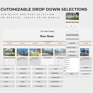 Home Hunting Spreadsheet | Rental, House Search Planner (digital) - Etsy