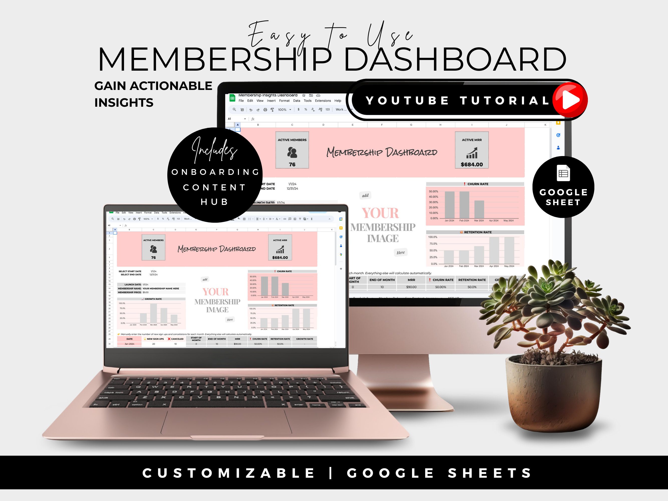 Membership Insights Dashboard | Growth Planning | Online Membership ...
