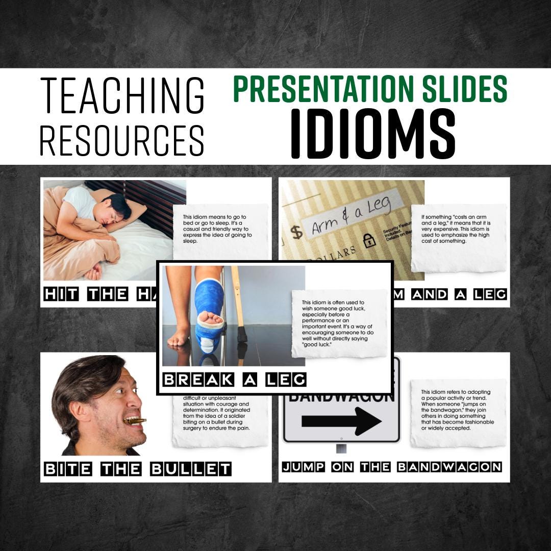 Idioms Teaching Slides 5 PNG Files Powerpoint / Keynote 1080x1920 Px ...