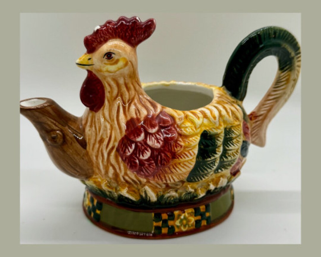 Bella Casa Ganz Ceramic Rooster Creamer Home/kitchen Decor Collectible ...