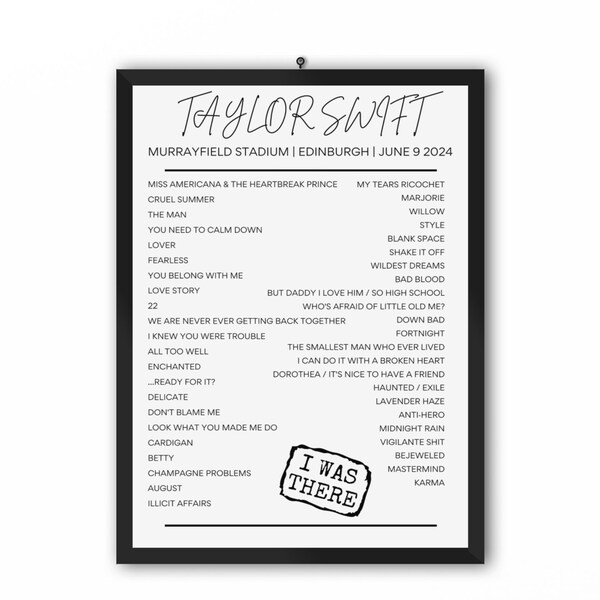 Taylor Edinburgh Poster - Etsy