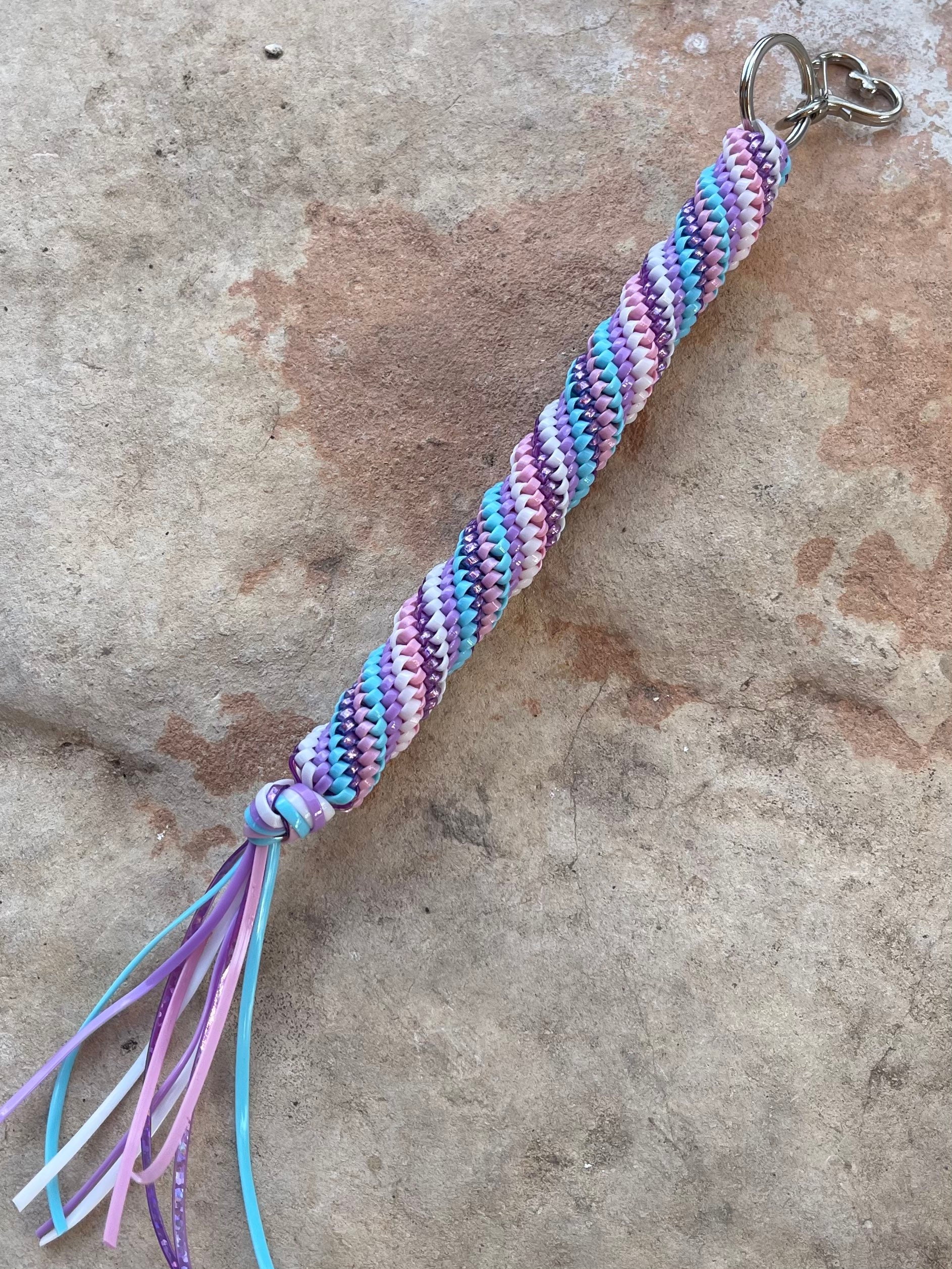 Made to Order Woven Keychain Rexlace Keychain Plastic Lace - Etsy