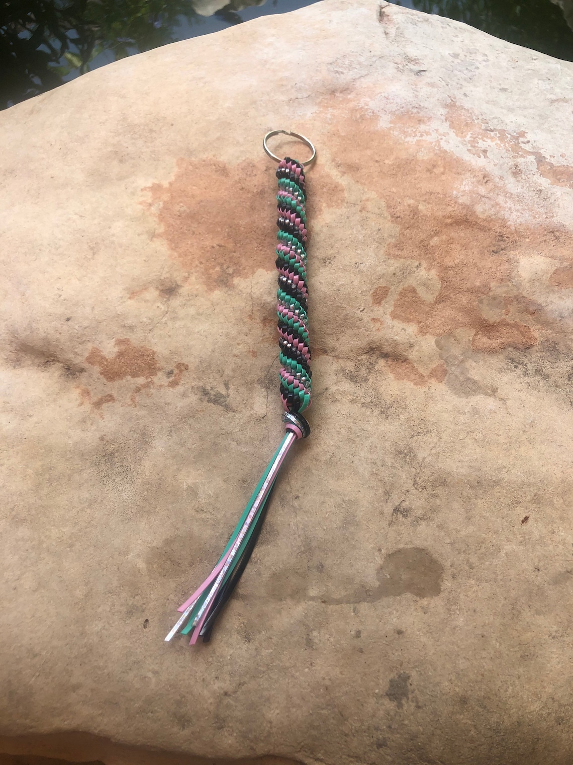 Made to Order 4 String Tornado Stitch Scoubidou Handmade Boondoggle Rexlace Lanyard Crafting ...