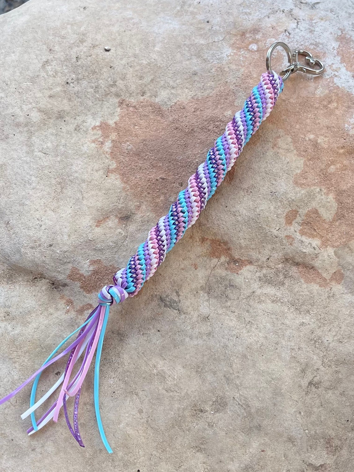 Made to Order Woven Keychain Rexlace Keychain Plastic Lace - Etsy