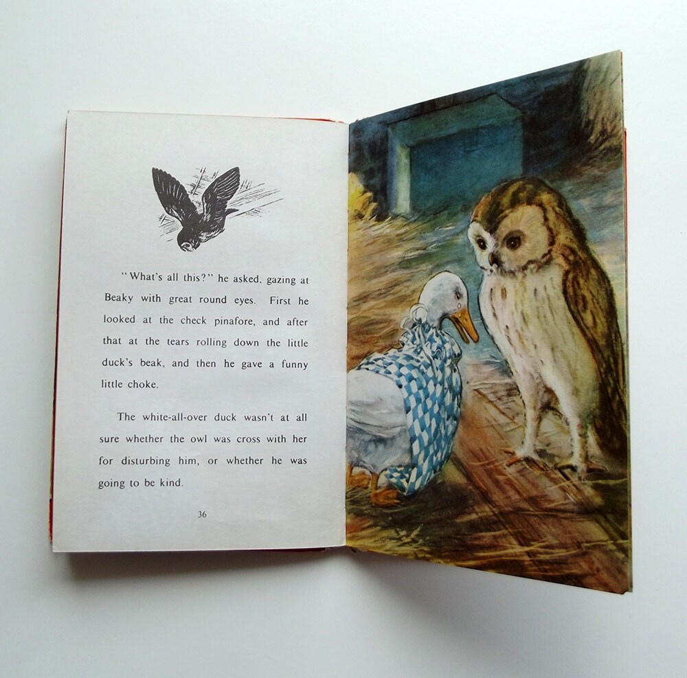 Vintage Children's Story Book Beaky the Greedy Duck - Etsy