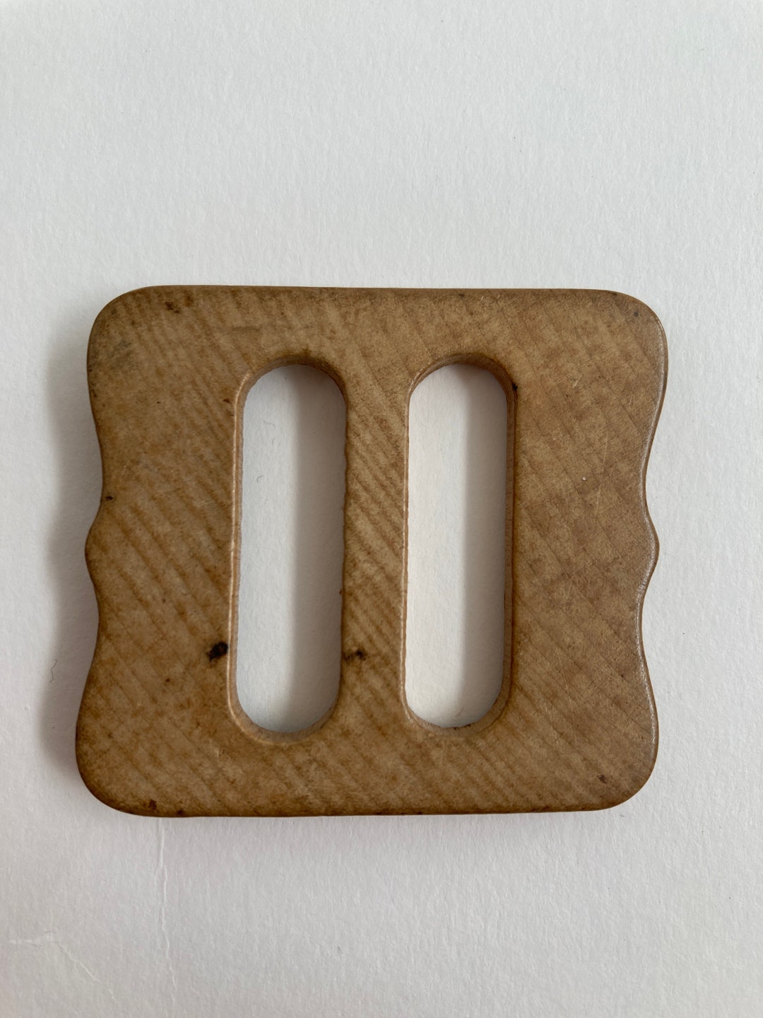 Vintage Brown 60s Wooden Belt Buckle Medium Square - Etsy