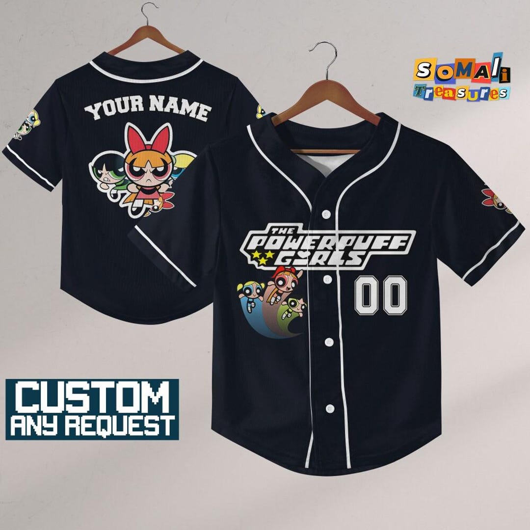 Personalize Powerpuff Girl Action Black ,funny Powerpuff Girls 90s ...