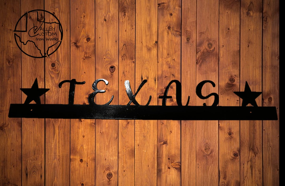 Texas Stars Sign Wall Art - Etsy
