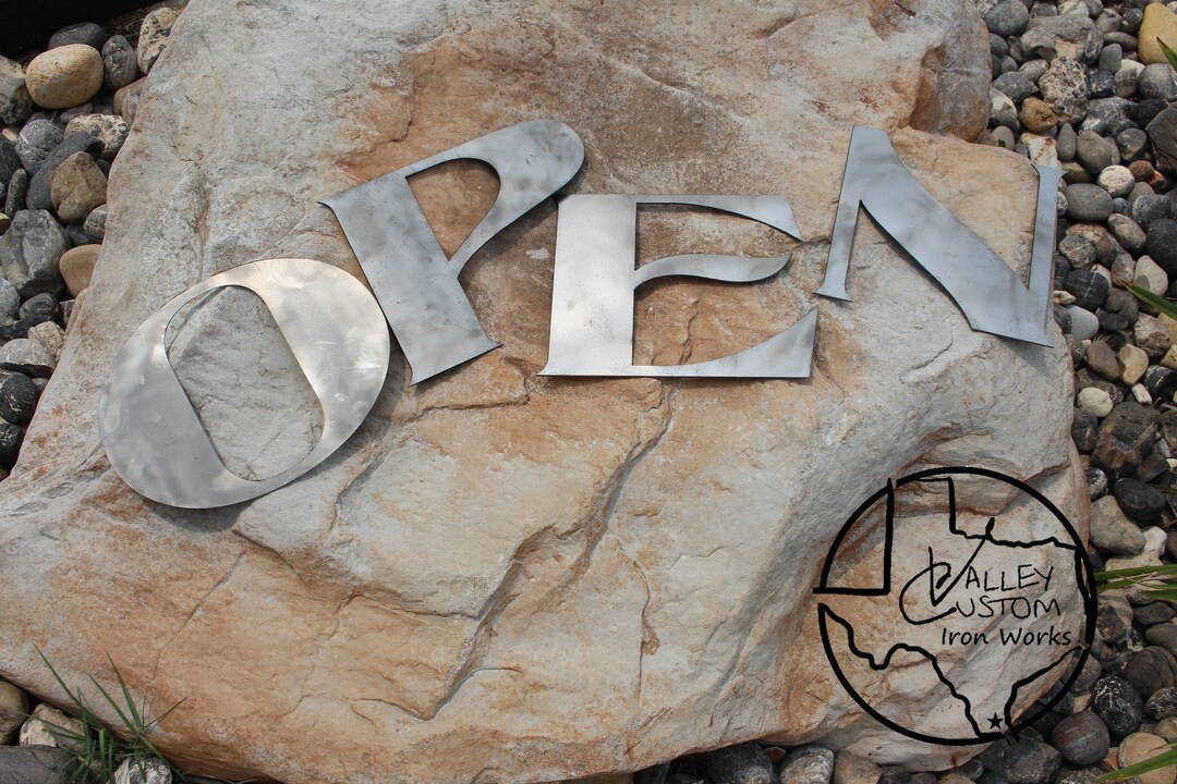 Metal Letters, Steel Cut Sign Letters & Words in Flair Font - Etsy