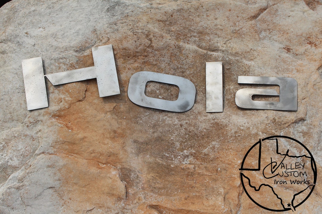 Metal Letters, Steel Cut Sign Letters & Words in Block Font - Etsy