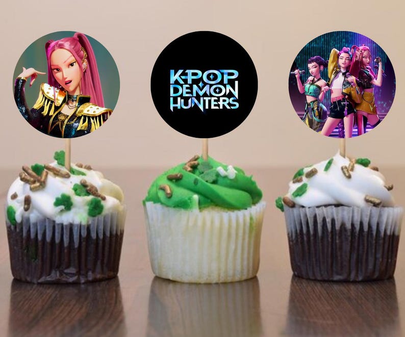 Kpop Demon Hunters Cupcake Toppers - Etsy