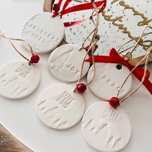 Handmade Clay Christmas Ornament: Personalized Holiday Tree Decor - Etsy