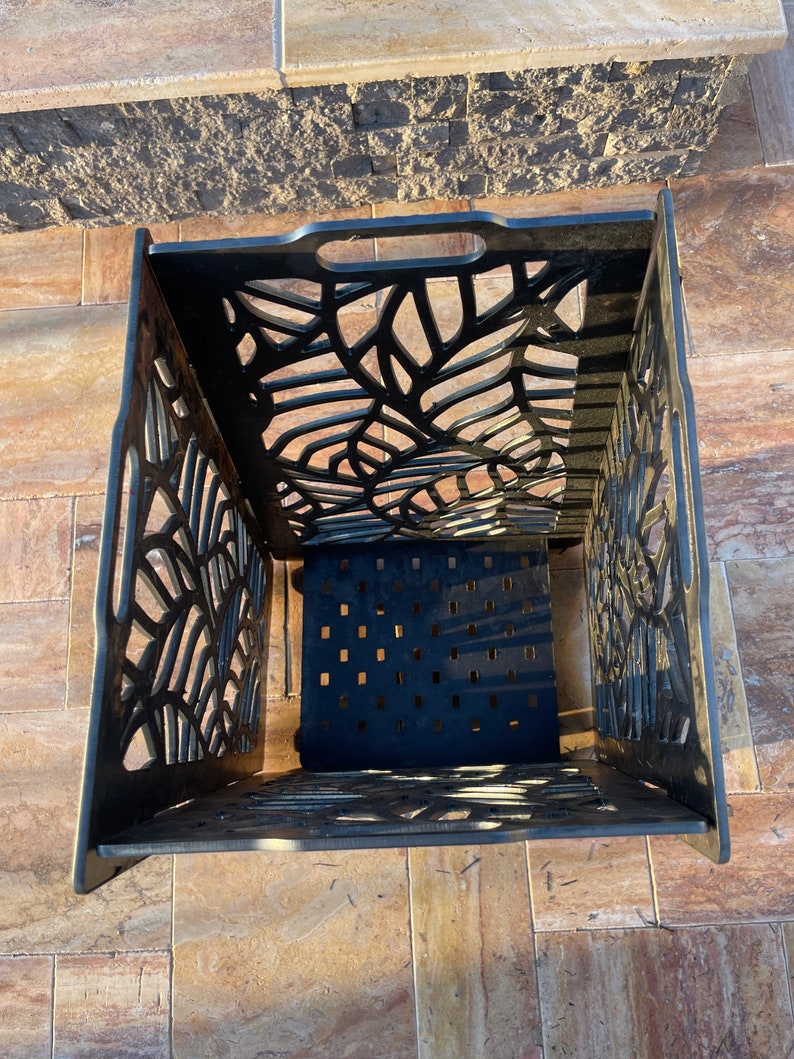 Vertical Metal Fire Pit- Collapsible- 18" X 18" X 31", 11 Gauge - Etsy