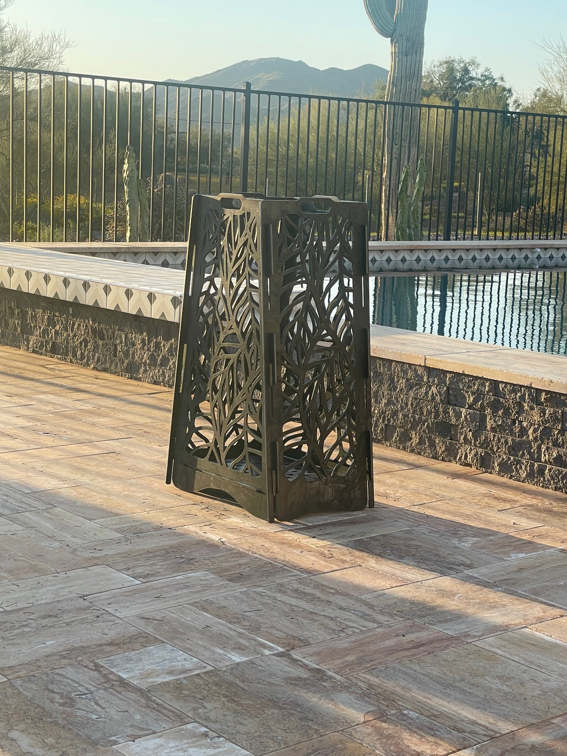 Vertical Metal Fire Pit- Collapsible- 18" X 18" X 31", 11 Gauge - Etsy