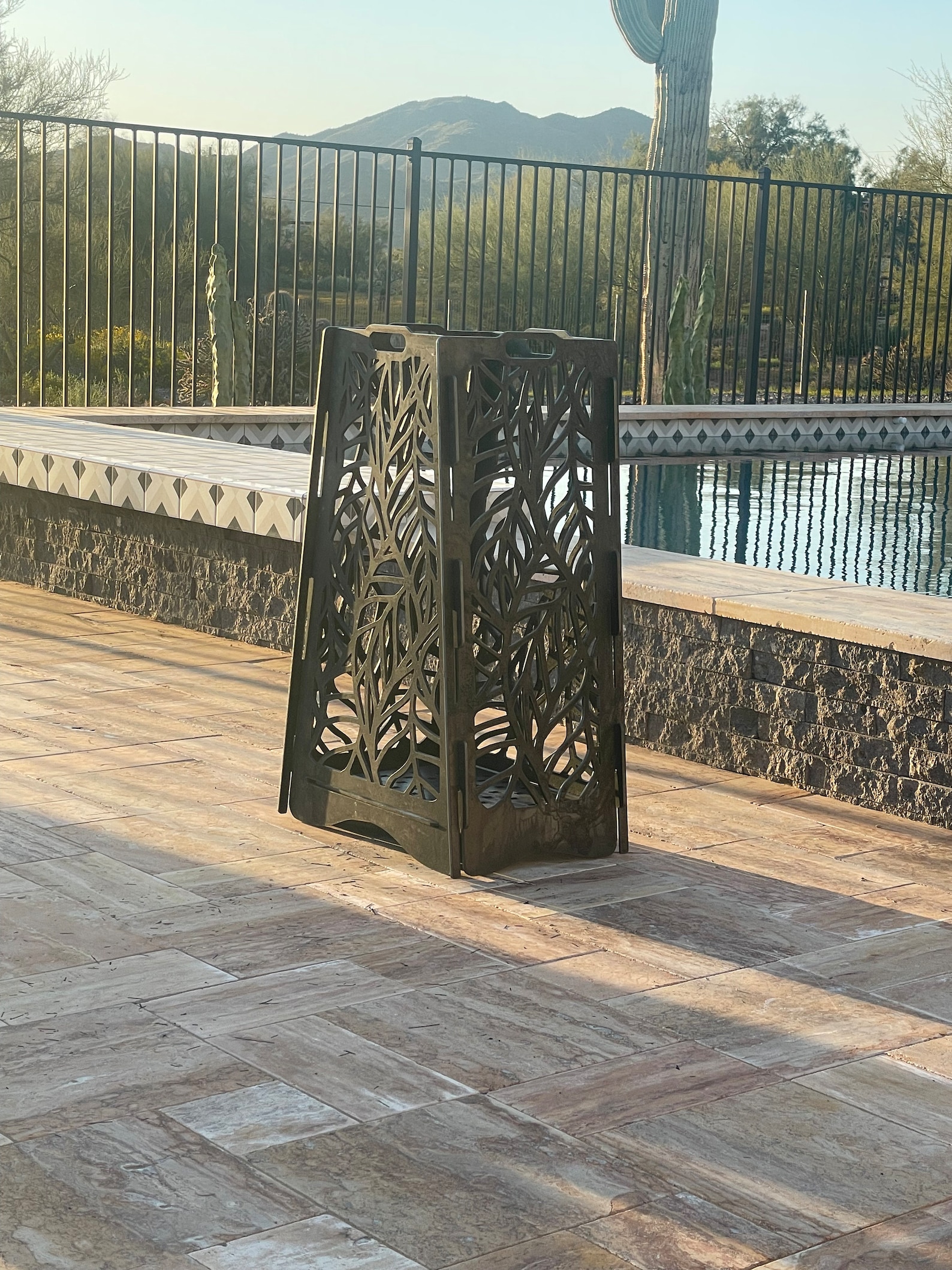 Vertical Metal Fire Pit- Collapsible- 18" X 18" X 31", 11 Gauge - Etsy