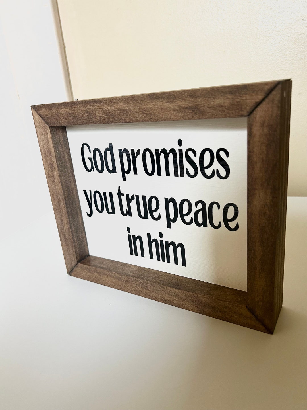 Customizable Rustic Wooden Sign Christian Religion Gift Gods Promise - Etsy