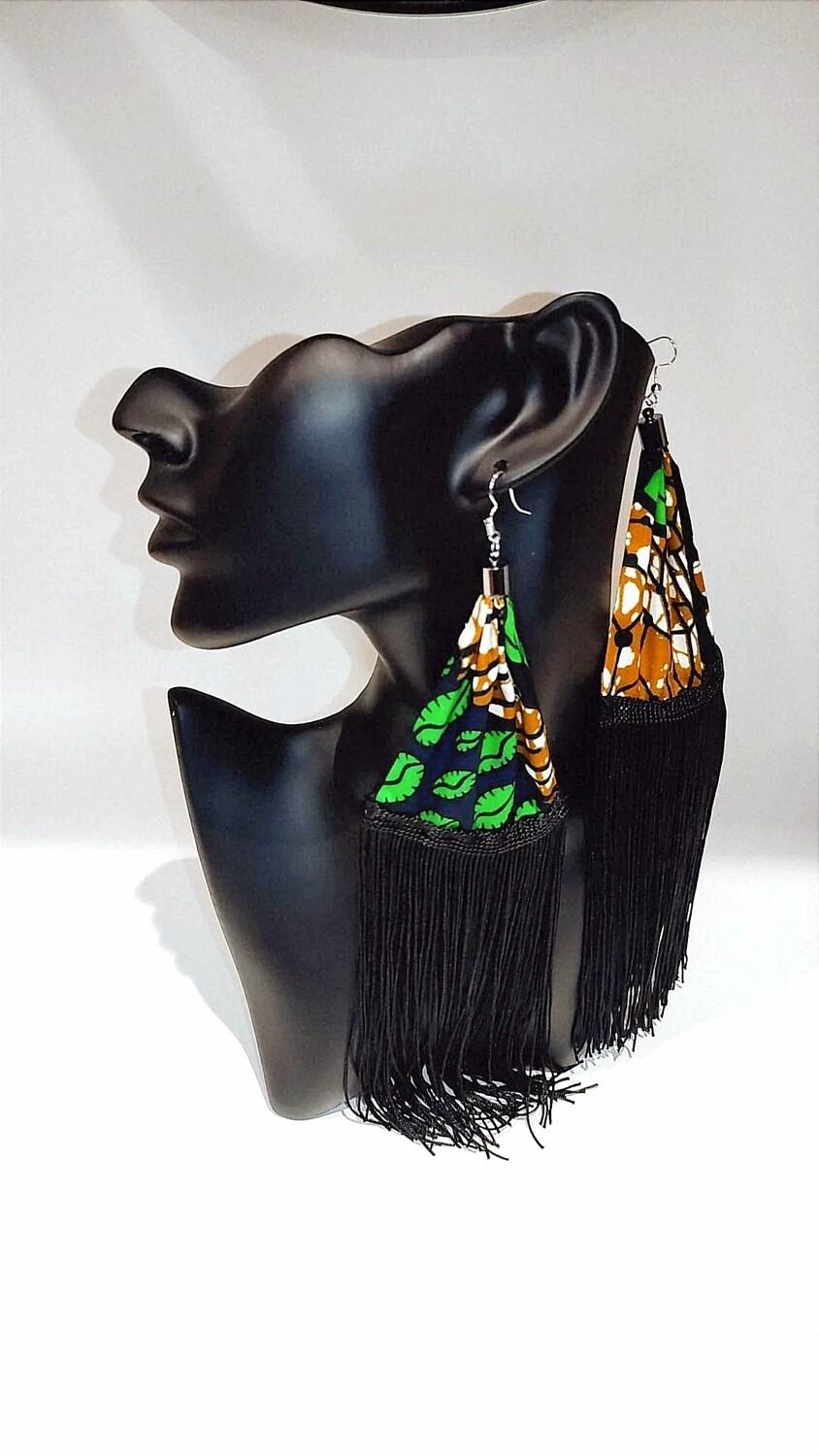 Ankara Earrings, Africa Earrings, Fabric Earrings, Nigerian Jewellery ...