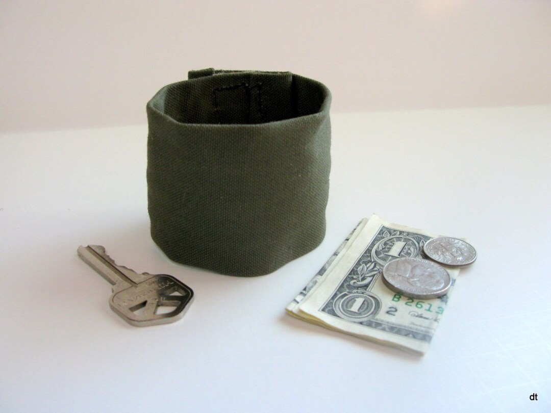Money Cuff- FOR KIDS -army Green- Hide Your Lunch Money, Secret Notes ...