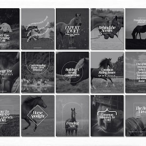 Horse Social Media Equestrian Instagram Post Template Customizable ...