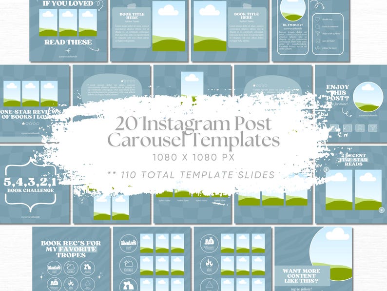 Romancy Bookstagram Carousel Post Template Bookish Insta Smutty Book ...