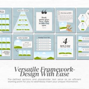 2025 Book Template Bookstagram Canva Bookish Instagram Book Lover ...