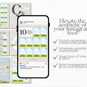 Book Instagram Bookstagram Canva Template Bookish Instagram Book Lover ...