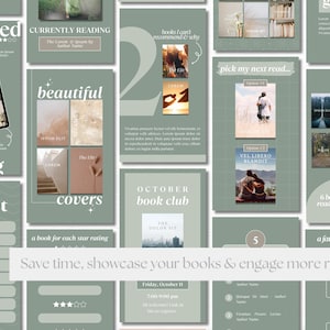 Bookstagram Story Template Bookish Instagram Bookstagrammer Social ...
