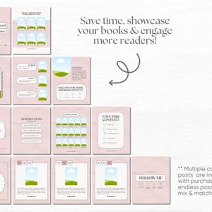 Book Instagram Bookstagram Canva Template Bookish Instagram Book Lover ...