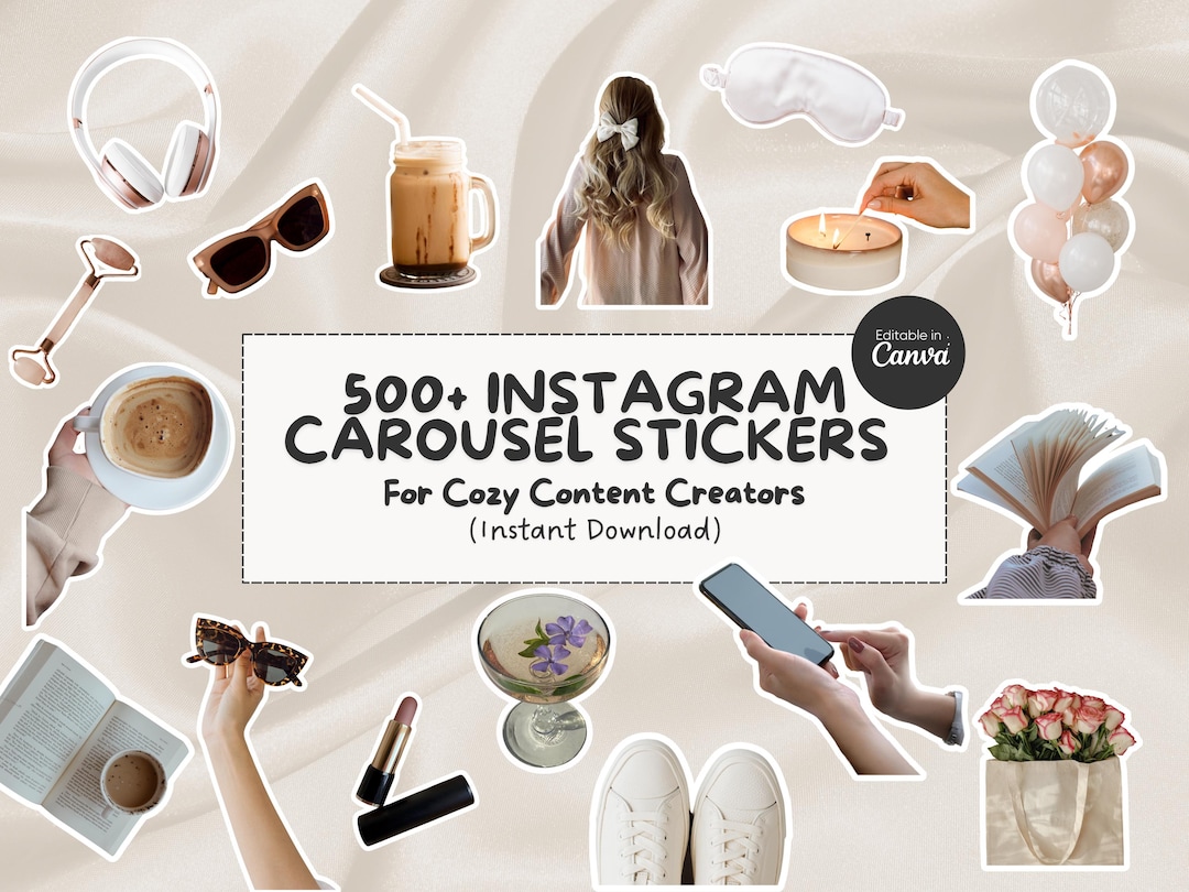 Bookstagram Instagram Carousel Sticker Cozy Viral Aesthetic Bookish ...