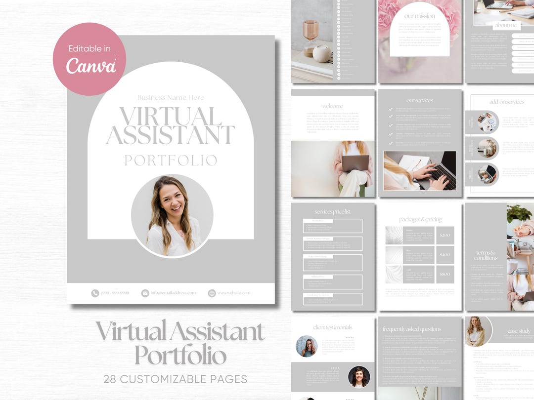 Virtual Assistant Portfolio Template New Client Welcome Package ...