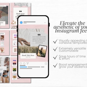 Book Instagram Bookstagram Canva Template Bookish Instagram Book Trope ...