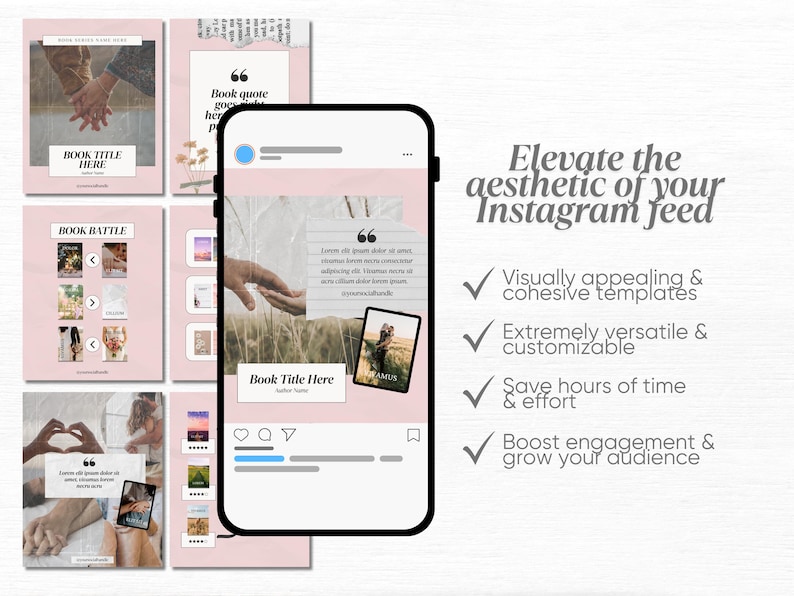 Book Instagram Bookstagram Canva Template Bookish Instagram Book Trope ...