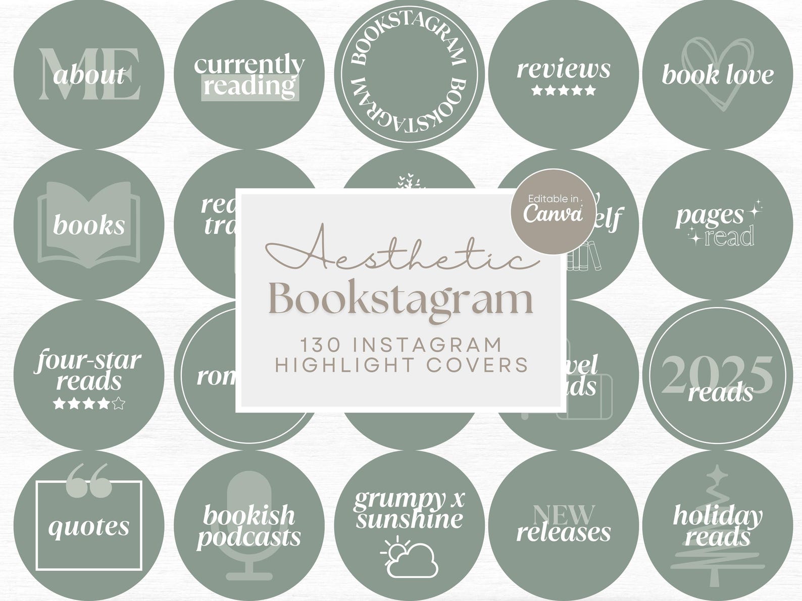 Bookstagram Highlight Cover Bookish Instagram Highlight Cover Template ...