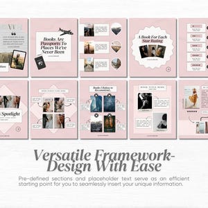 Book Instagram Bookstagram Canva Template Bookish Instagram Book Trope ...