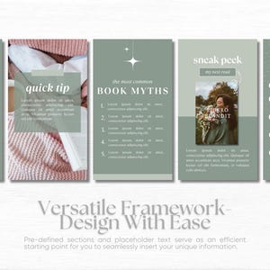 Bookstagram Story Template Bookish Instagram Bookstagrammer Social ...