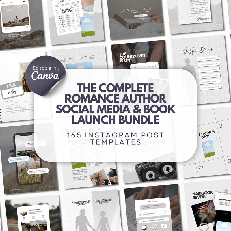 Book Launch Post Templates - Etsy