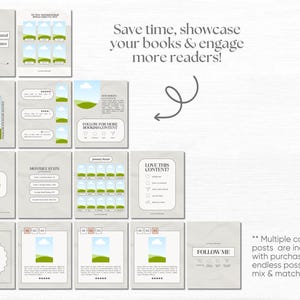 Book Instagram Bookstagram Canva Template Bookish Instagram Book Lover ...