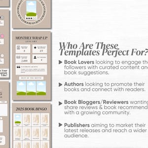 2025 Book Template Bookstagram Story Canva Bookish Insta Book Lover ...