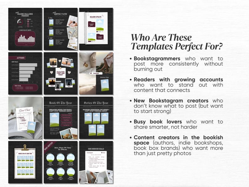 Bookstagram Template 2025 Reading Recap Book Review Canva Reading ...