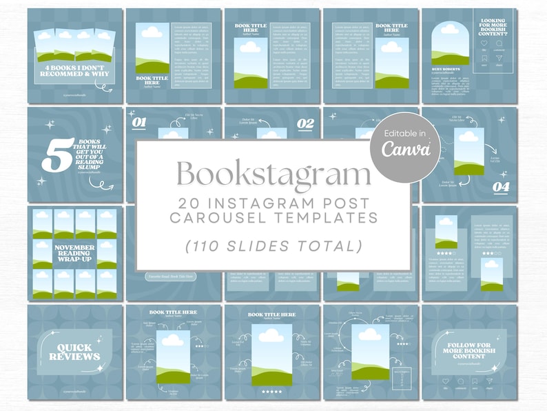 Romancy Bookstagram Carousel Post Template Bookish Insta Smutty Book ...