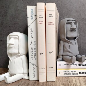 Man Bookend Sculpture: Bookshelf Decor Statue, Modern Office Art ...