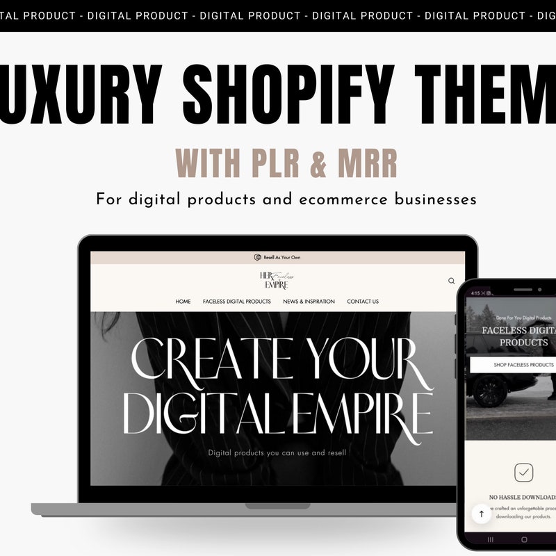 Shopify Website Templates - Etsy