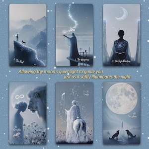 Moonlight Dream Tarot | 78 Tarot Cards Deck, 4 Extra Cards, 196-page ...