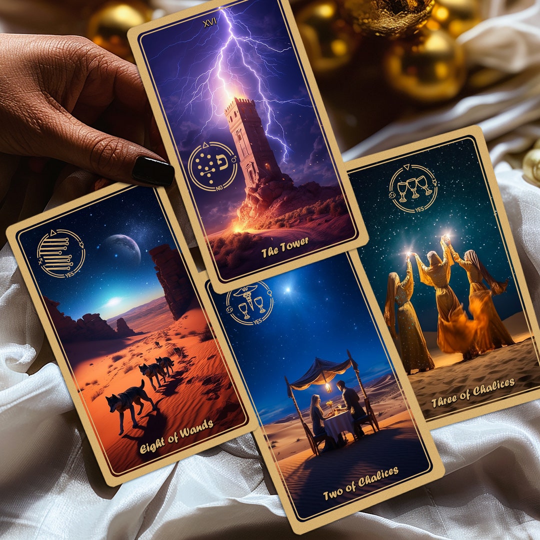 The Desert Night Tarot: Where Stars Whisper to the Soul 78 Tarot Cards, Tarot Card Deck, Tarot ...