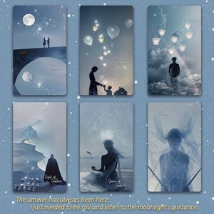 Moonlight Dream Tarot | 78 Tarot Cards Deck, 4 Extra Cards, 196-page ...